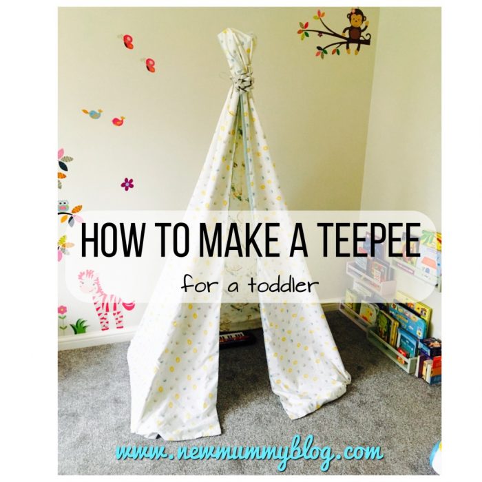 How to make a teepee tent for kids - a super easy DIY toddler teepee ...