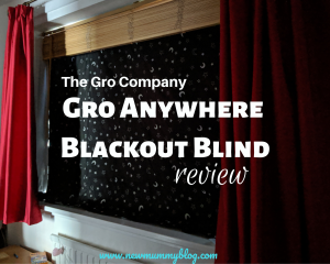 Gro Anywhere Blind review - 1st night | Kids in a Heatwave - New Mummy Blog