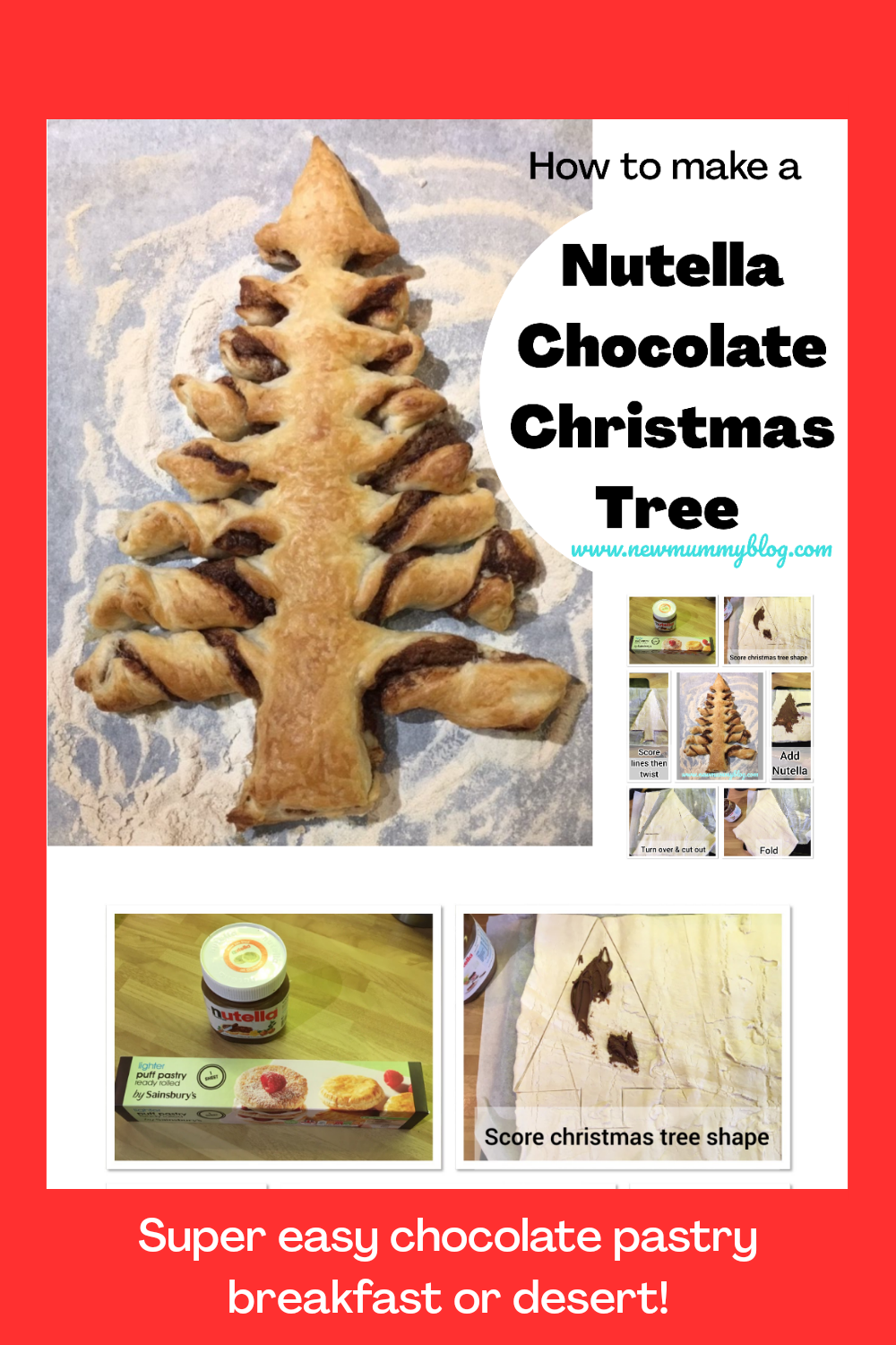 Nutella Pastry Christmas Tree Pastry - New Mummy Blog